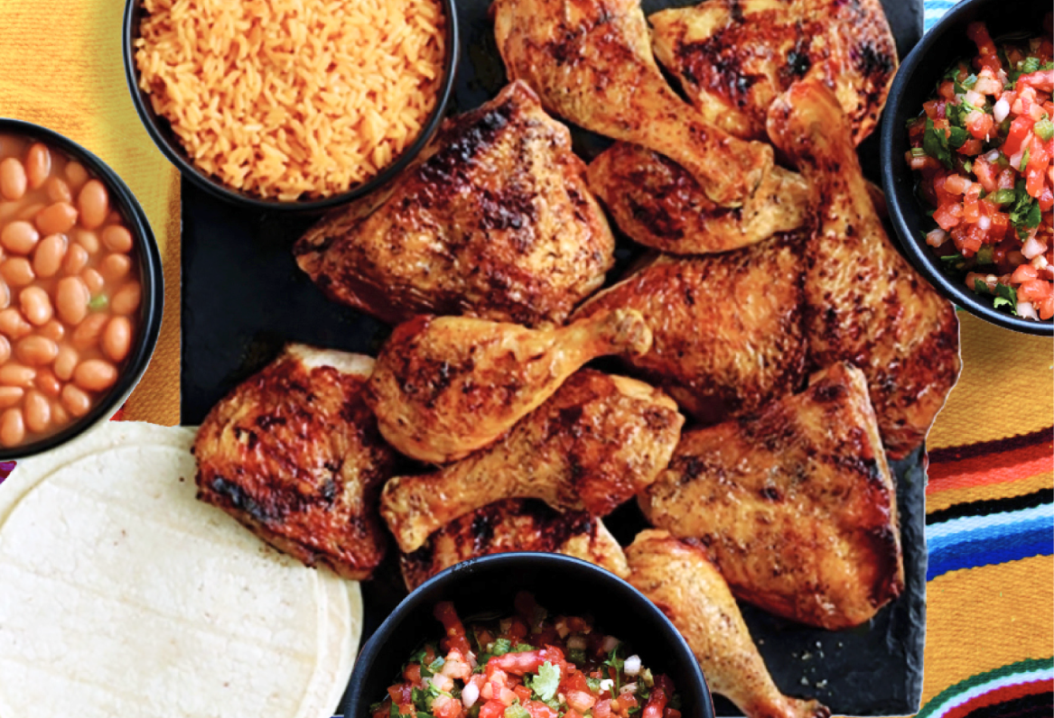 Grilled chicken platter